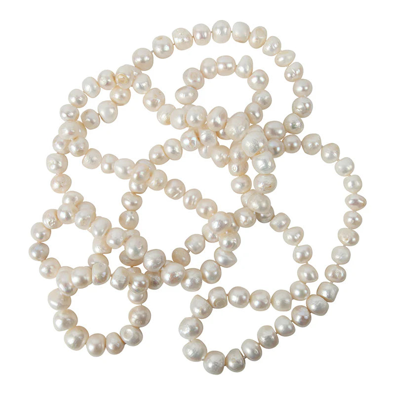 70" White Bam Bam Rope Necklace – Carl Meyers