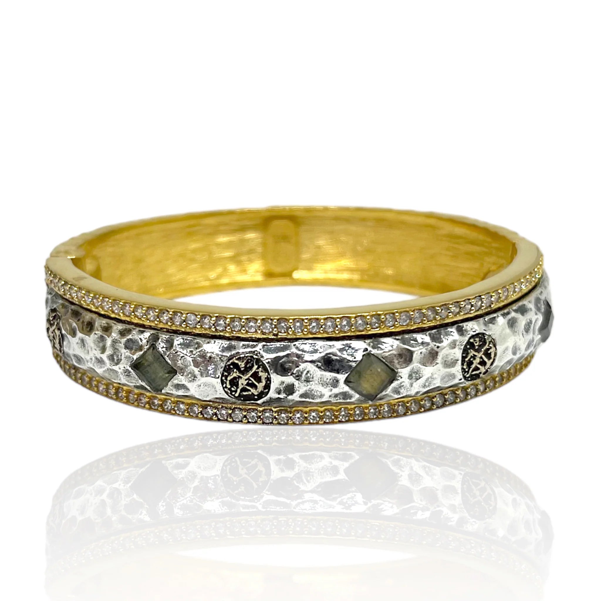 Gold Mota Oval Coin Bangle – Carl Meyers