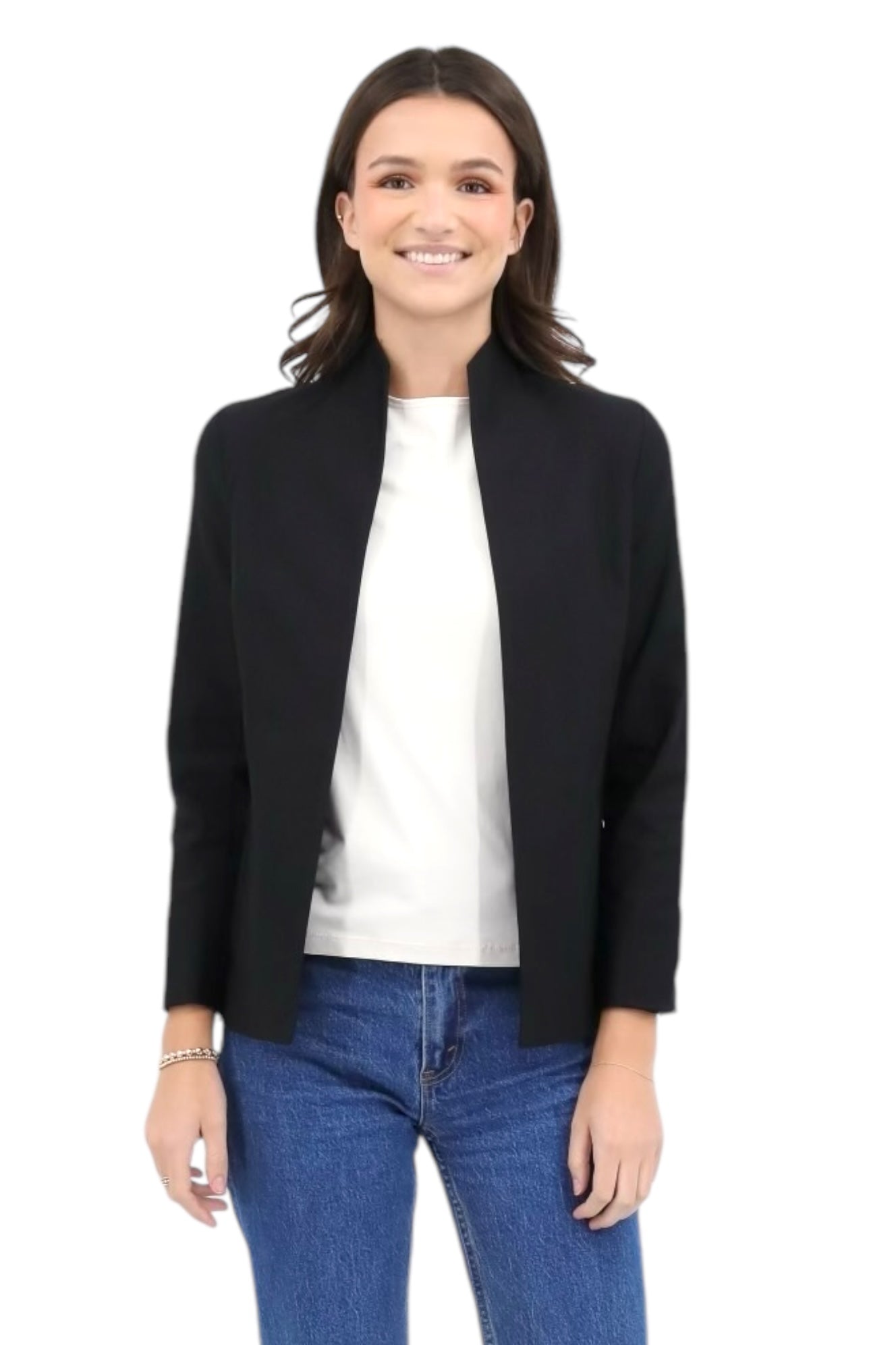 Rayon Tech Shaped Jacket in Black – Carl Meyers
